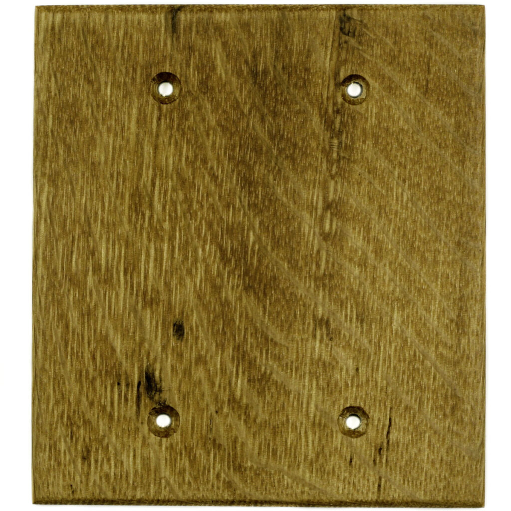 Maple Wood Wall Plate - 2 Gang Blank Wall Plate Cover - Virgin Timber ...