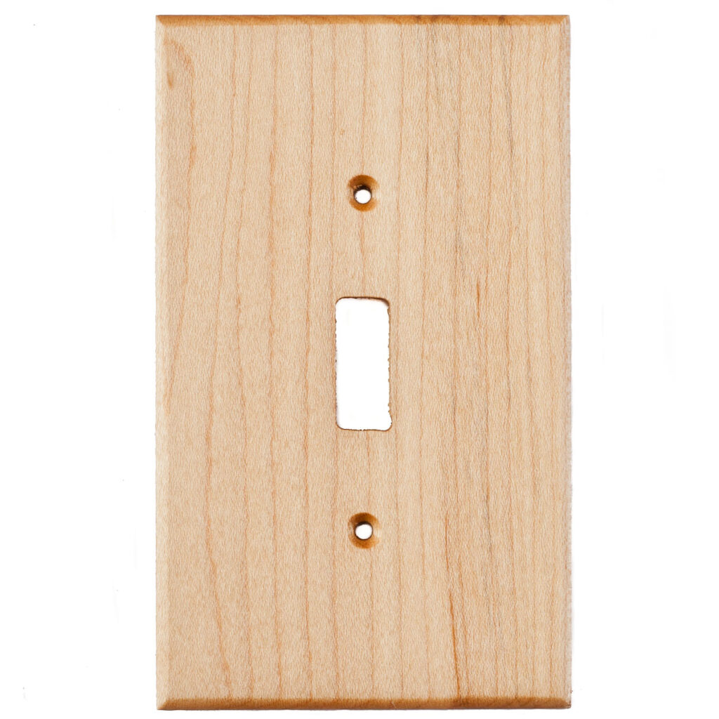 Oak Reclaimed Wood Wall Plate - 1 Gang Light Switch Cover - Virgin ...