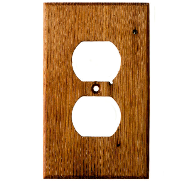 Black Walnut Wood Wall Plate - 1 Gang Duplex Outlet Cover - Virgin ...