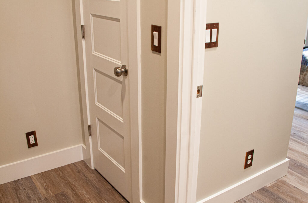 Black Walnut Electrical Covers Accent Interior Spaces - Virgin Timber ...