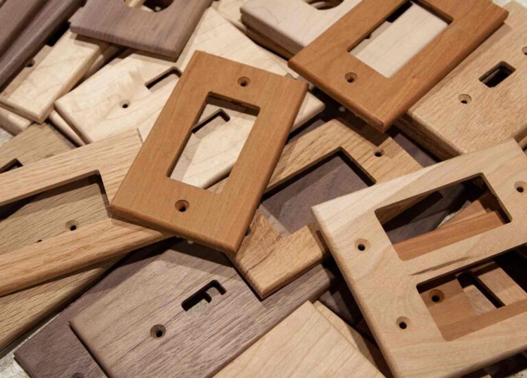 Premium Wood Outlet Covers and Wood Light Switch Covers